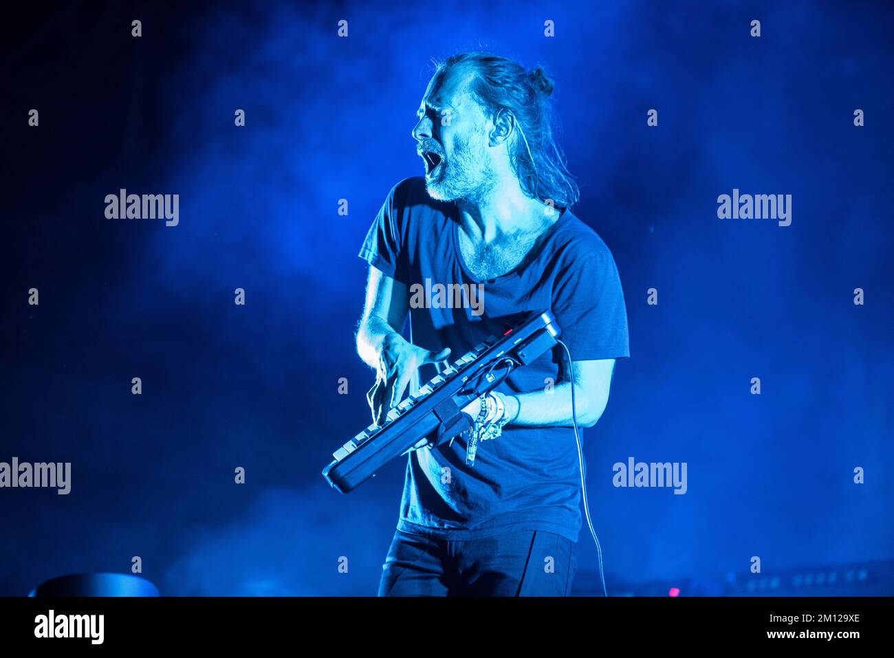 Austin City Limits - Radiohead - Thom Yorke in concert Stock Photo - Alamy