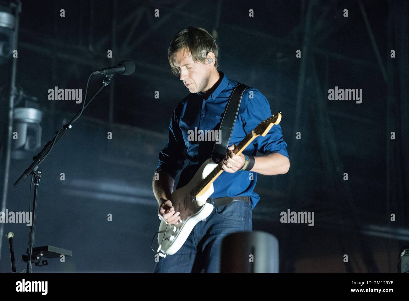 Austin City Limits - Radiohead - Thom Yorke in concert Stock Photo - Alamy
