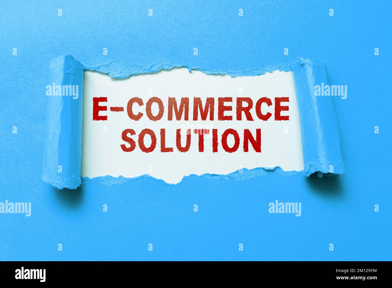 Conceptual caption E Commerce Solution. Internet Concept Software used ...