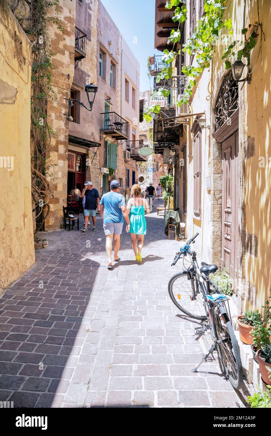 Old town, Chania, Crete, Greek Islands, Greece Stock Photo - Alamy