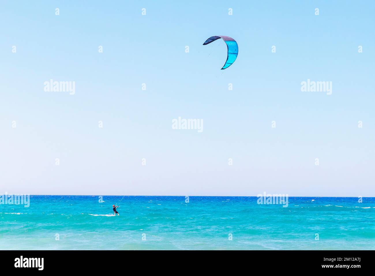 Kitesurfing greek islands hi-res stock photography and images - Alamy