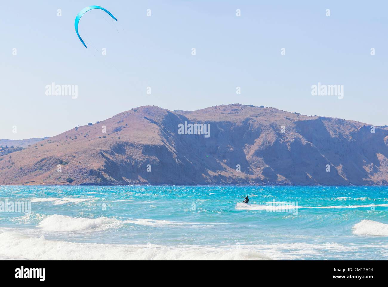 Kitesurfing greek islands hi-res stock photography and images - Alamy