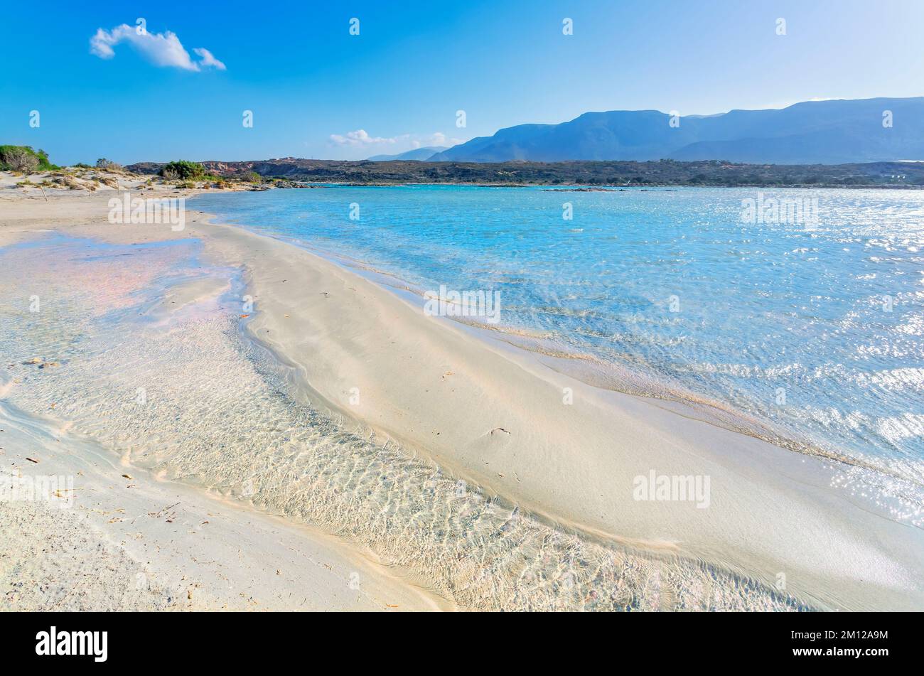 Elafonisi beach, Chania, Crete, Greek Islands, Greece Stock Photo - Alamy