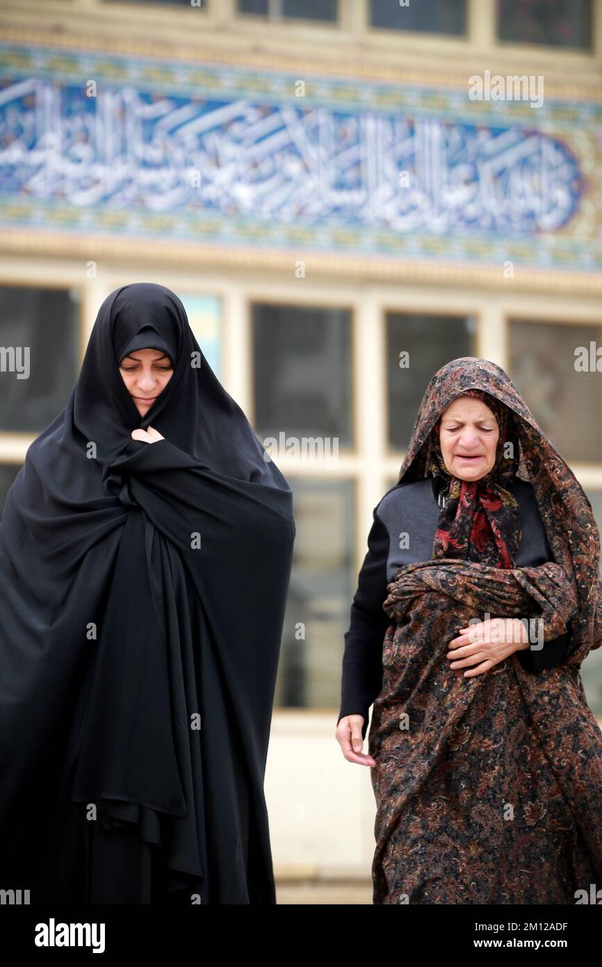 Tehran, Tehran, Iran. 9th Dec, 2022. Iranian veiled women leave the ...