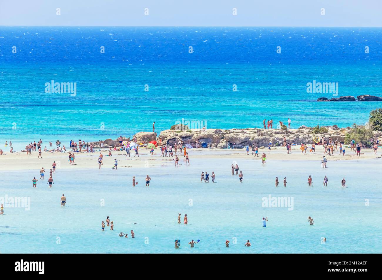 Elafonisi beach, Chania, Crete, Greek Islands, Greece Stock Photo - Alamy