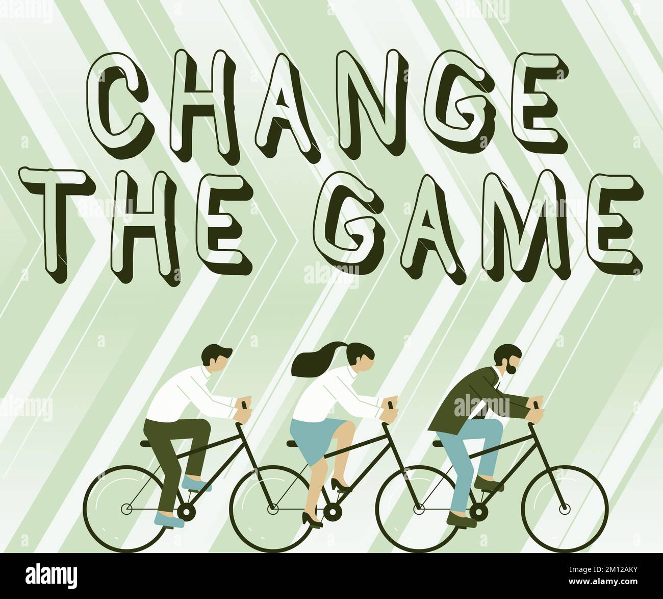 Sign displaying Change The Game. Conceptual photo adjustment in coarse ...