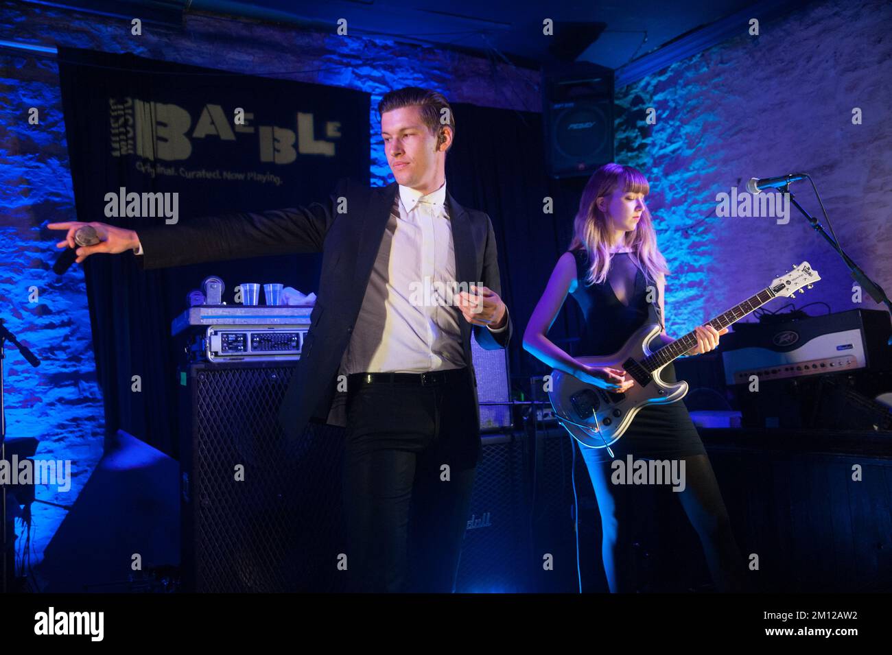 SXSW - Willy Moon in concert Stock Photo - Alamy