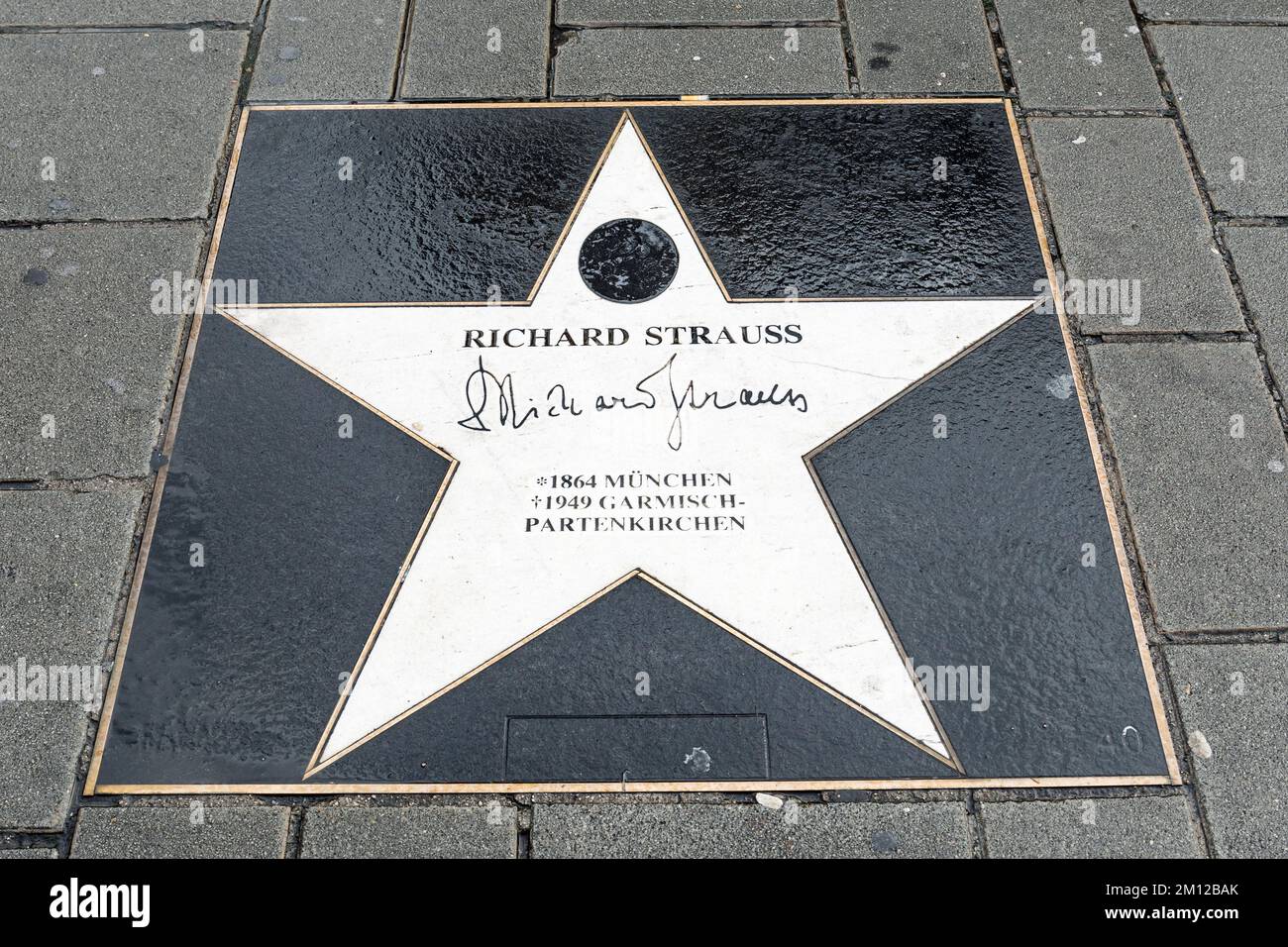 Richard Strauss star, Vienna Walk of Fame, Music Mile Vienna, Austria ...