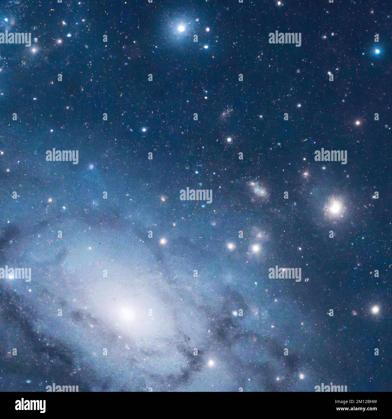 A Nebula surrounded by stars in galaxy Stock Photo - Alamy