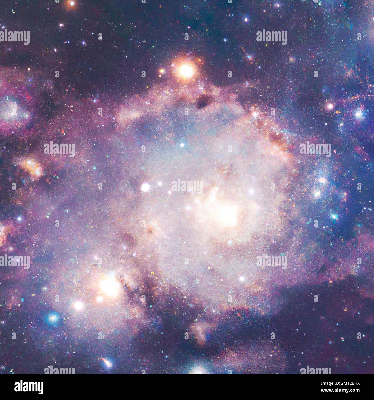 A Nebula surrounded by stars in galaxy Stock Photo - Alamy