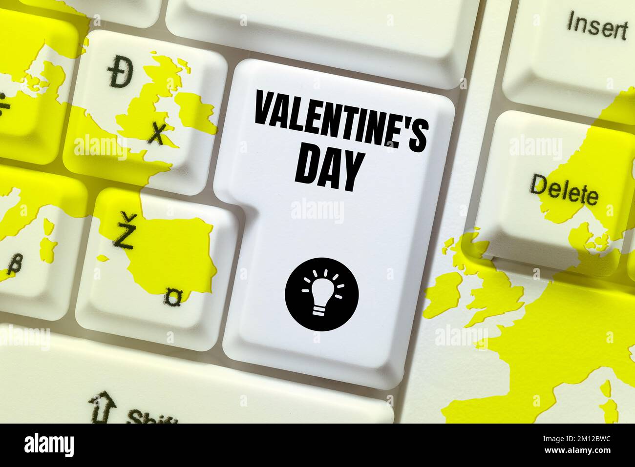 Text sign showing Valentine's Day. Business concept time when people ...