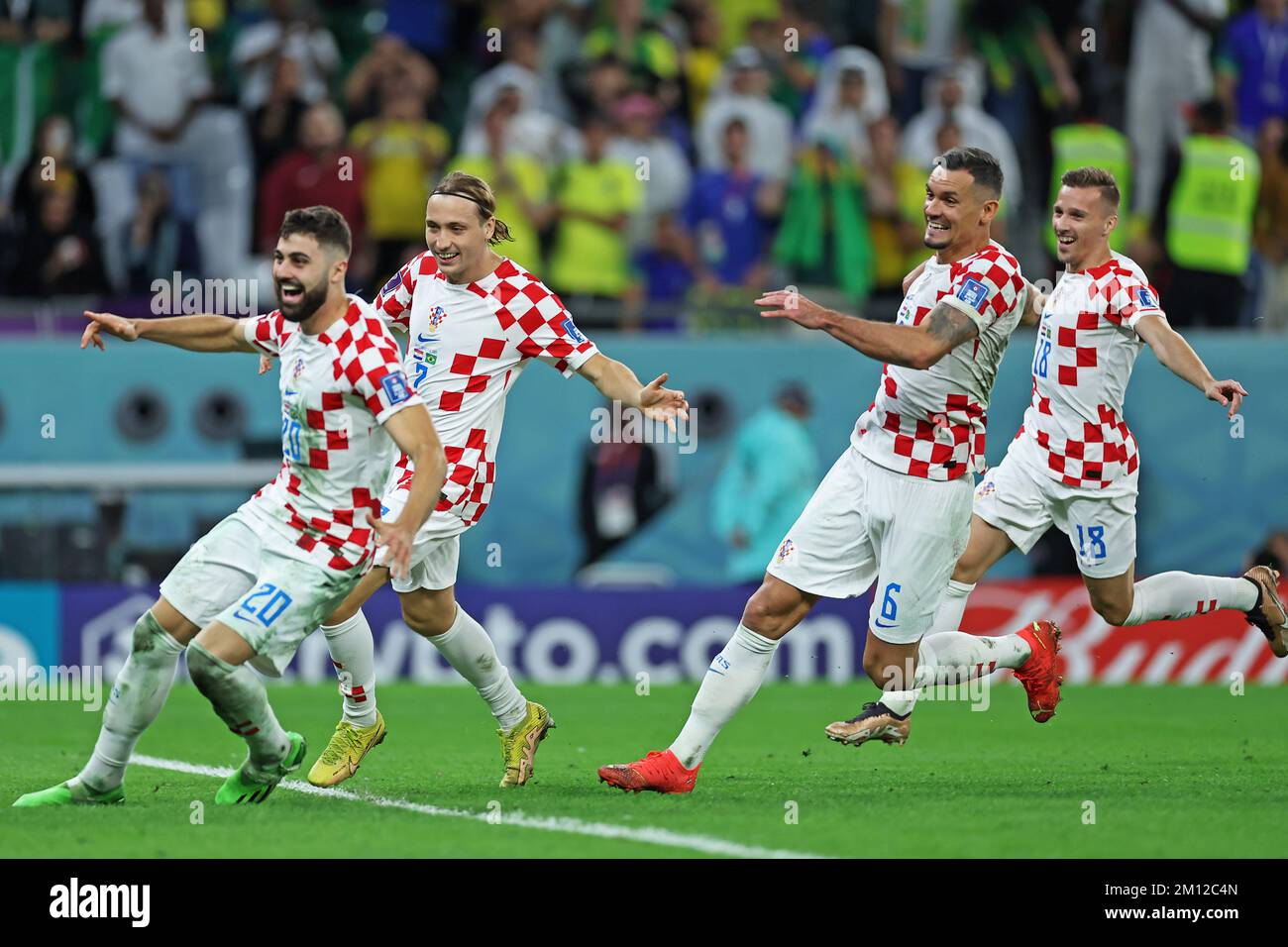 Jogadores Da Croácia During The Fifa World Cup Qatar 2022 Match