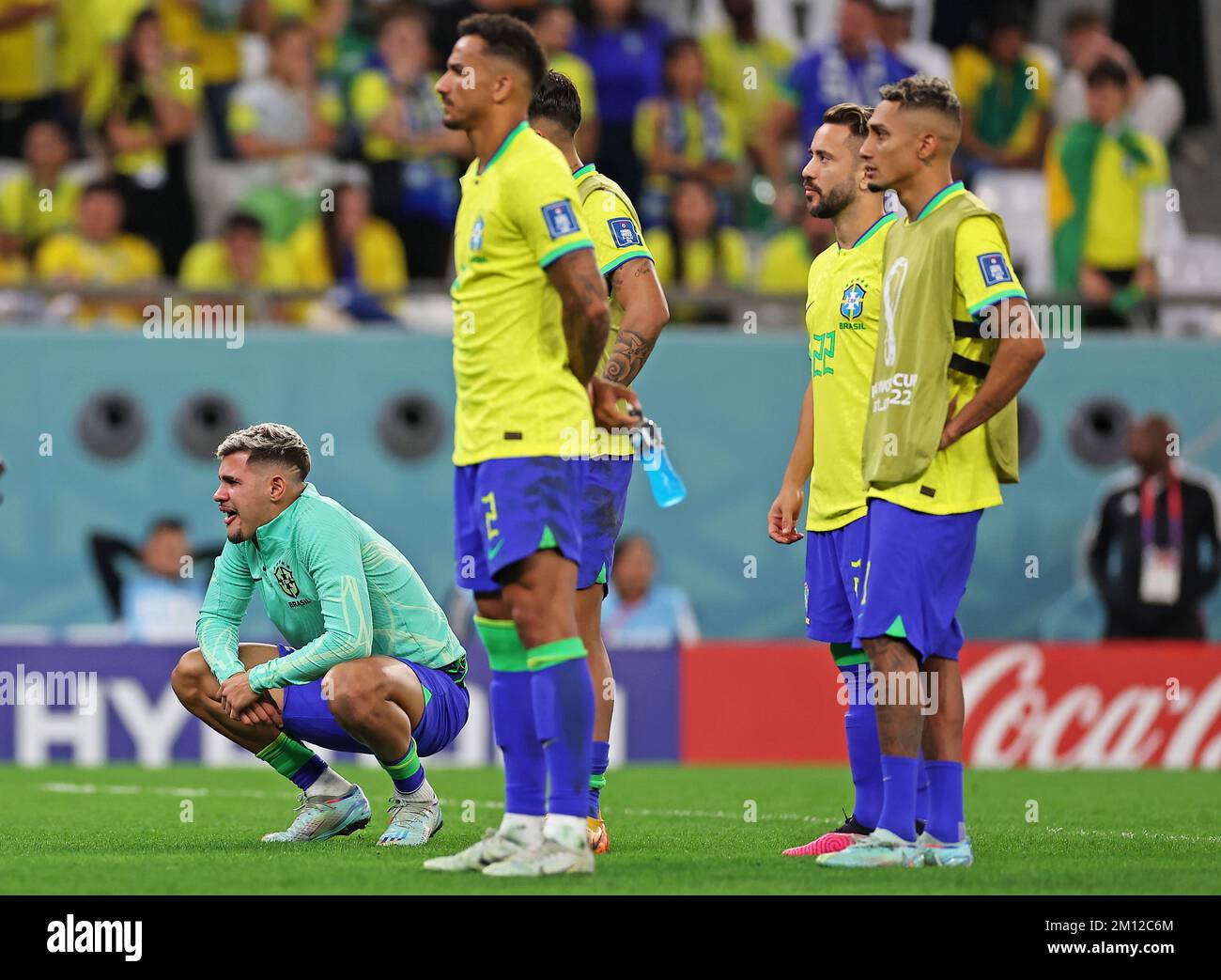 Jogadores do Brasil during the FIFA World Cup Qatar 2022 match, Quarter ...