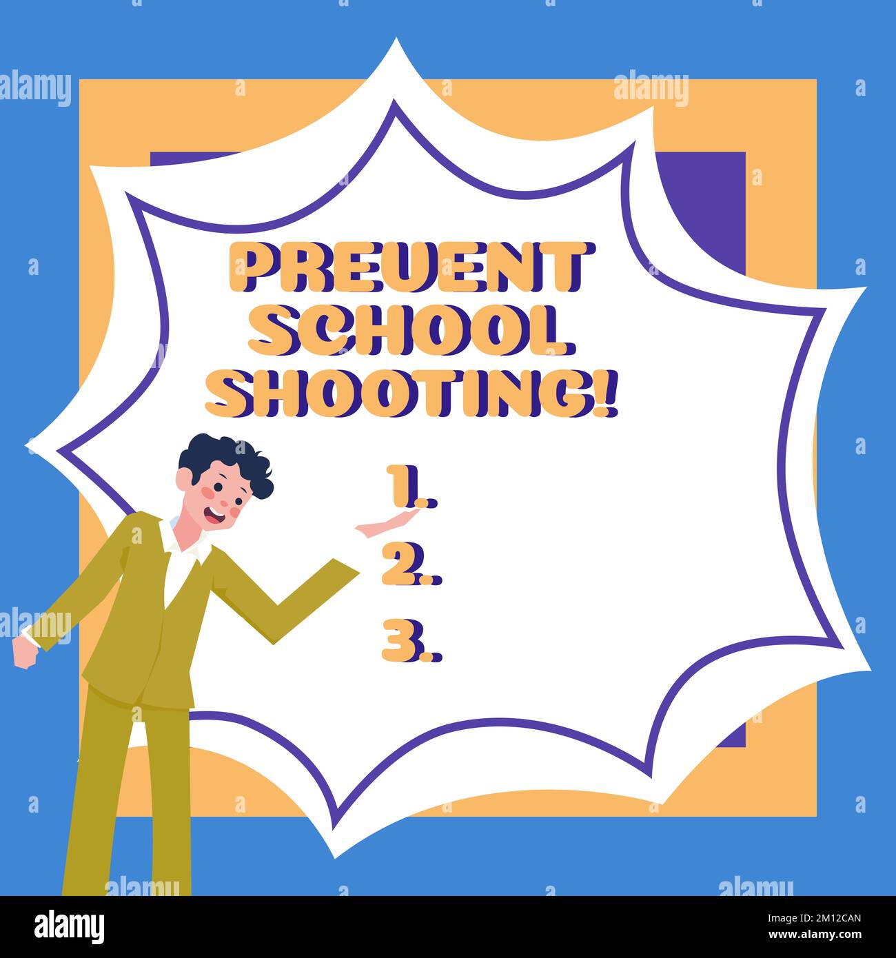 Inspiration showing sign Prevent School Shooting. Conceptual photo ...