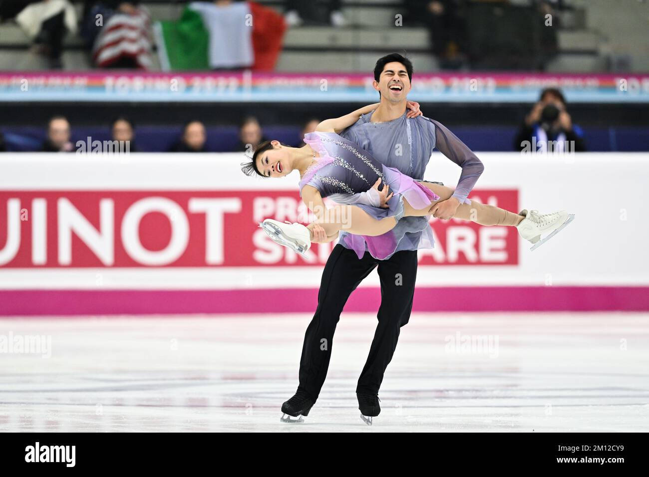 Emily CHAN & Spencer Akira HOWE (USA), during Senior Pairs Free Skating ...