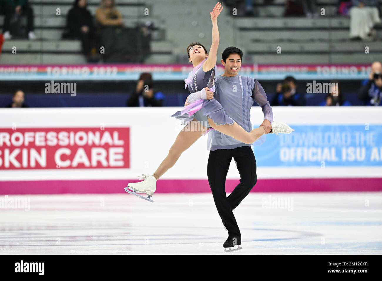 Emily CHAN & Spencer Akira HOWE (USA), during Senior Pairs Free Skating ...