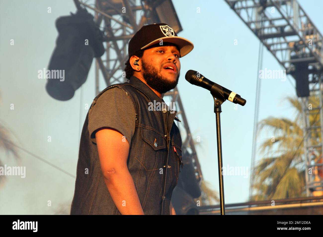 Coachella - The Weeknd in concert Stock Photo - Alamy