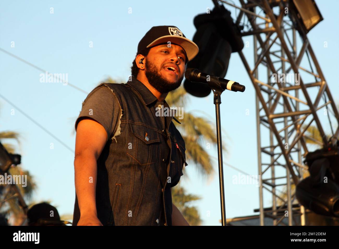 Coachella - The Weeknd in concert Stock Photo - Alamy