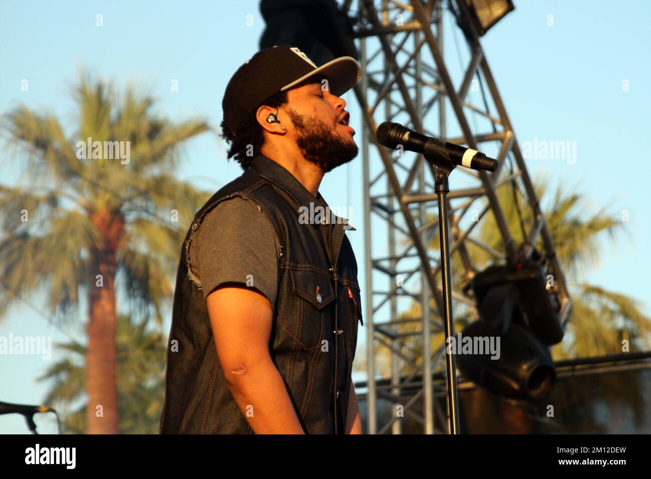 Coachella - The Weeknd in concert Stock Photo - Alamy