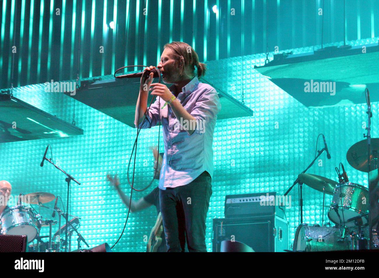Coachella - Radiohead in concert Stock Photo - Alamy