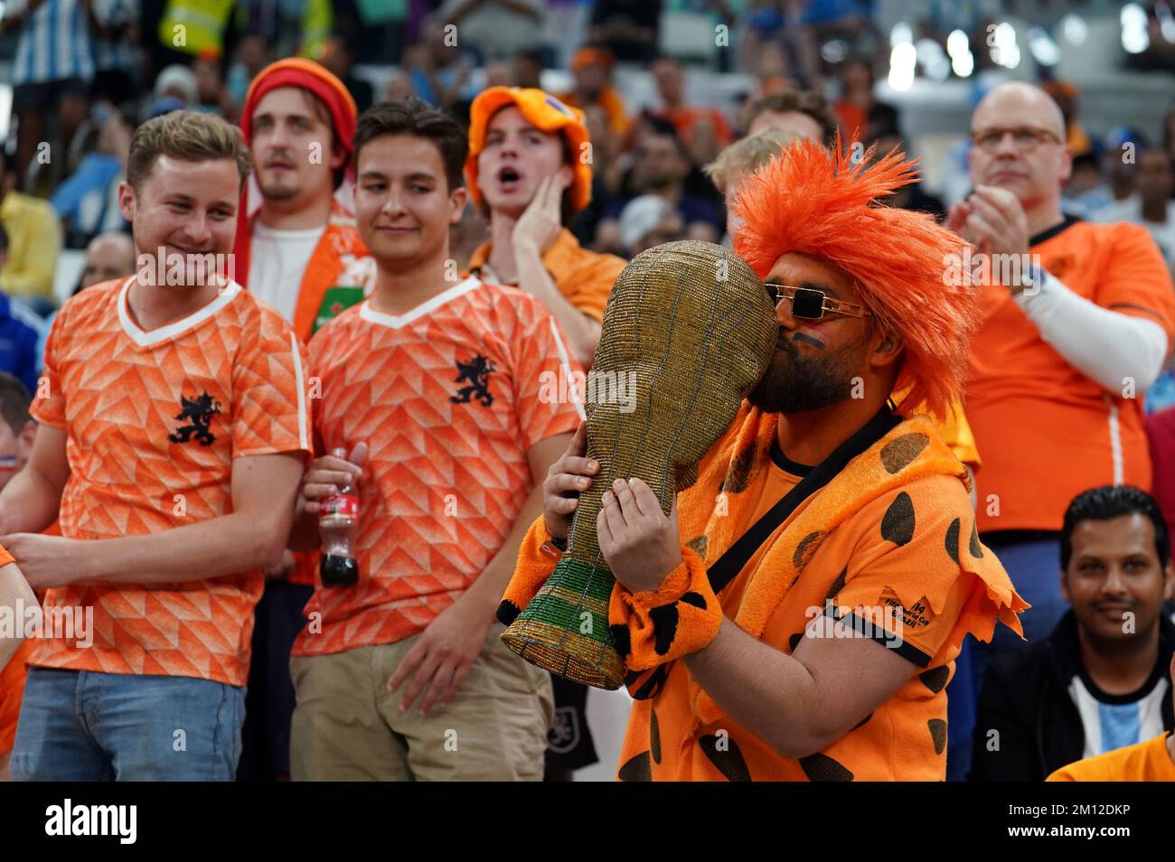 Netherlands fans ahead of the FIFA World Cup Quarter-Final match at the ...