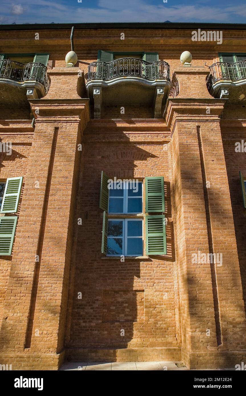 Italy Piedmont Province of Turin La Mandria The Castle With Pilaster of ...