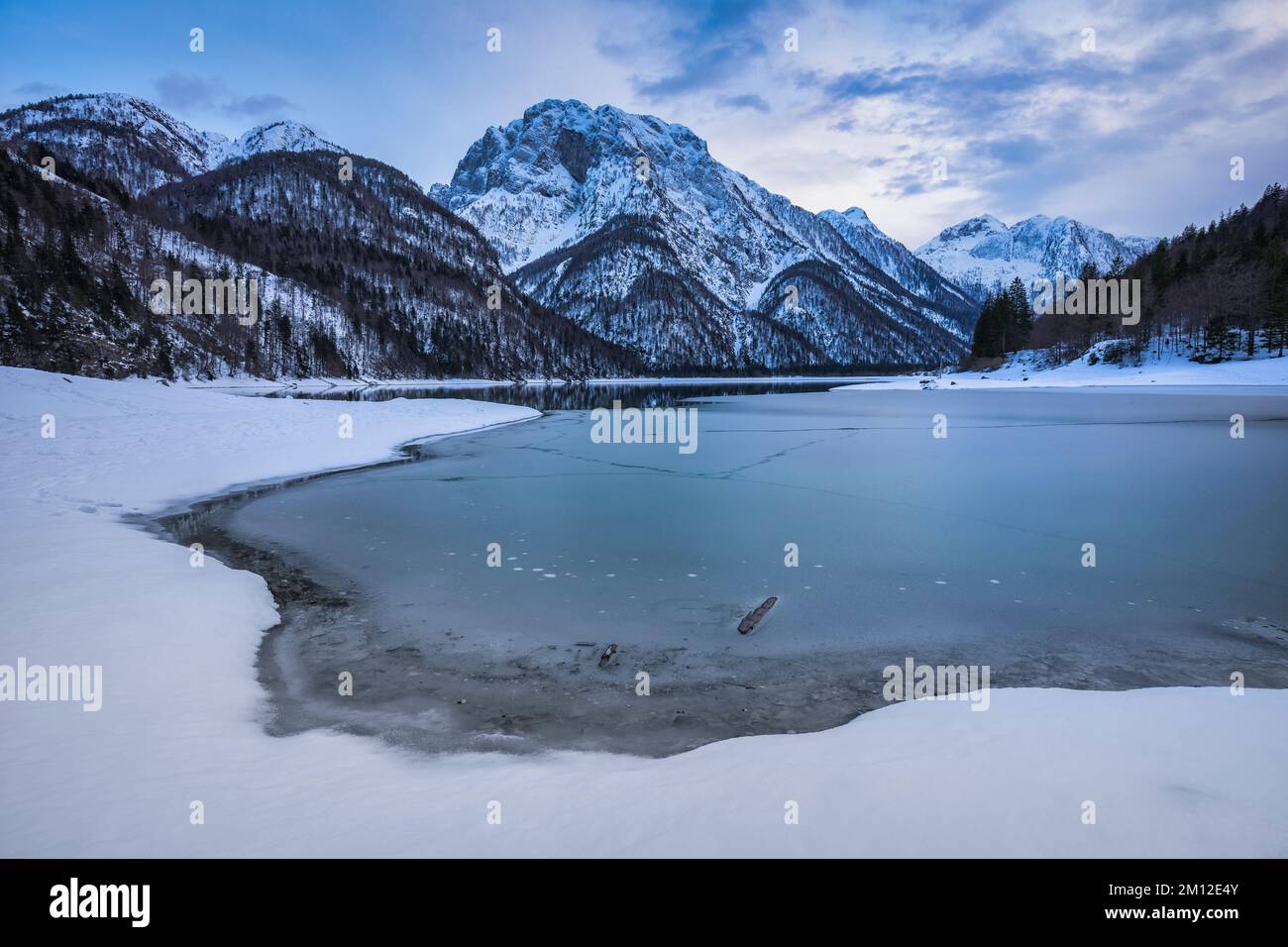 Italy, Friuli Venezia Giulia, province of Udine, Tarvisio. The lake of ...