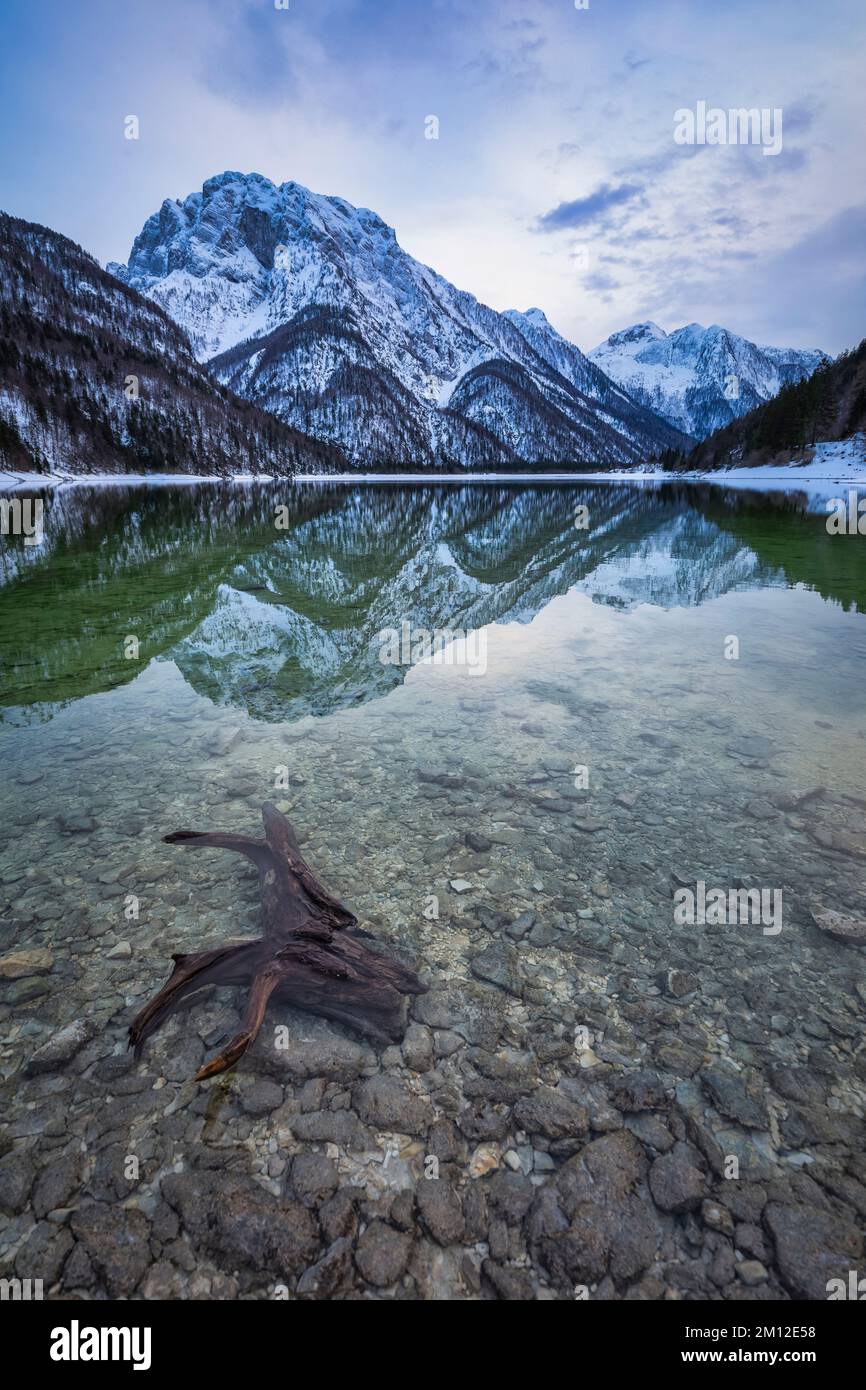 Tarvisio the lake of predil near the italian slovenian border hi-res ...