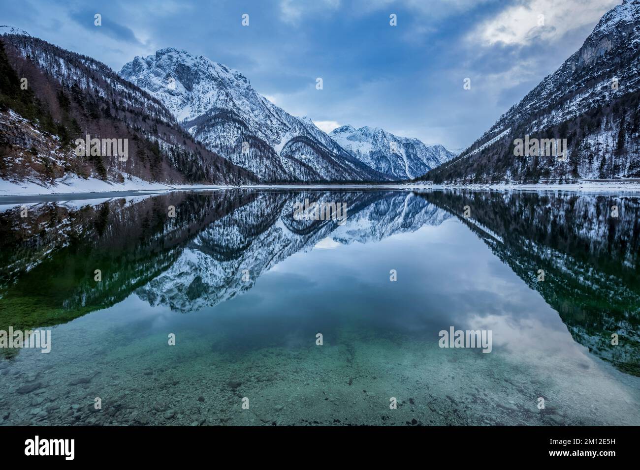 Tarvisio the lake of predil near the italian slovenian border hi-res ...
