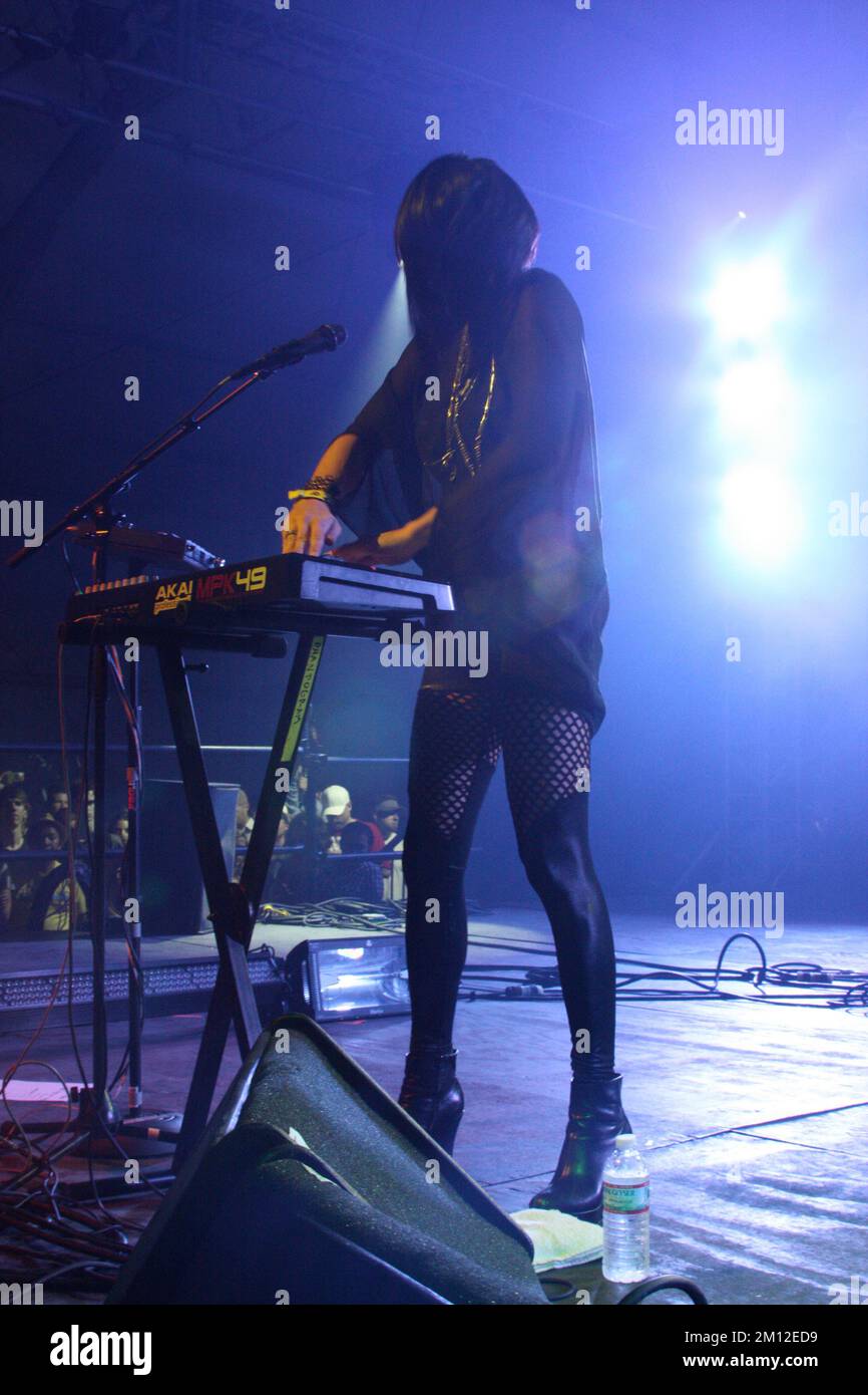 The Bonnaroo Music and Arts Festival - Phantogram in concert Stock ...