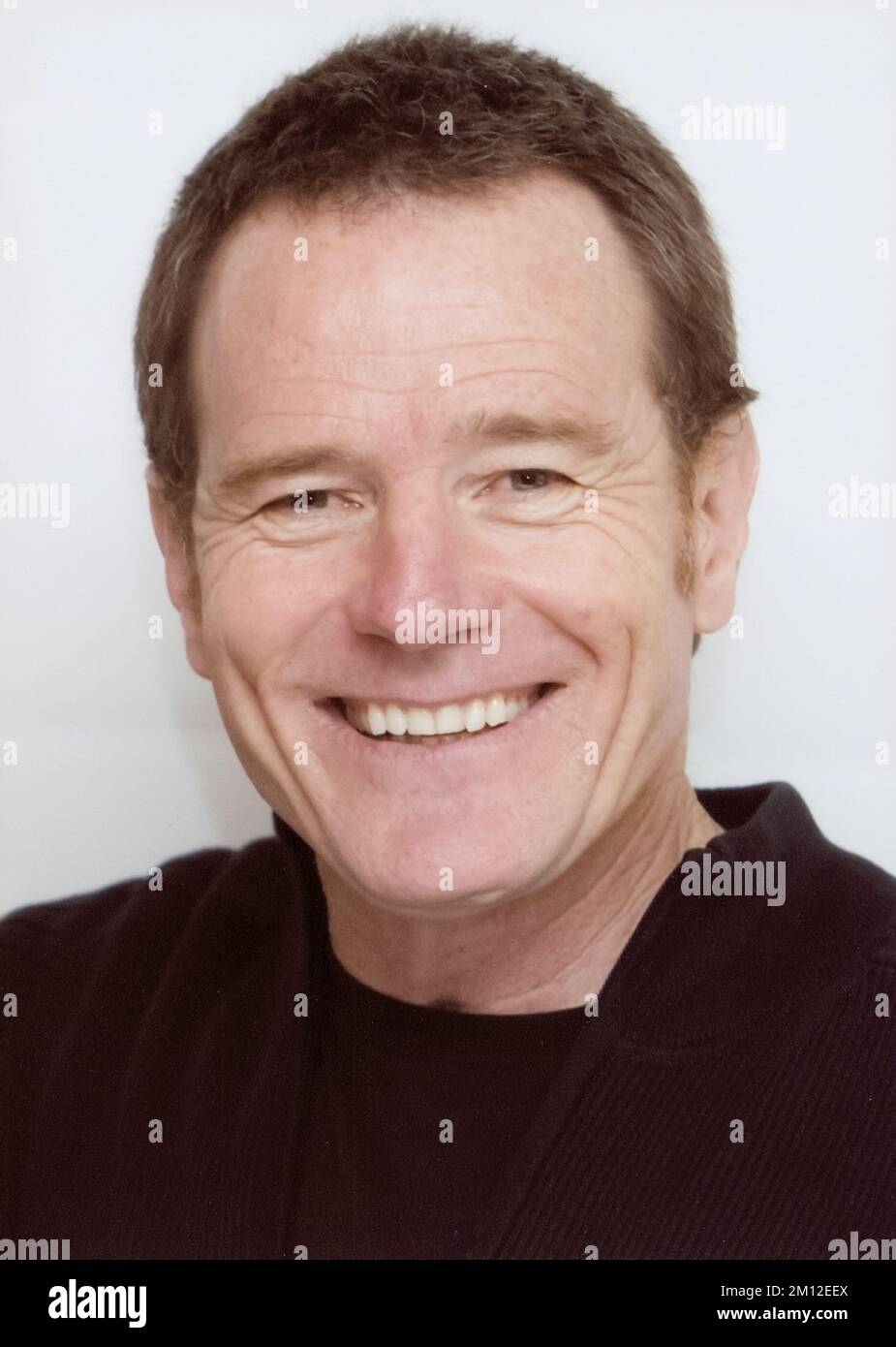 Retro celebrity portraits - Bryan Cranston, at a press conference event ...