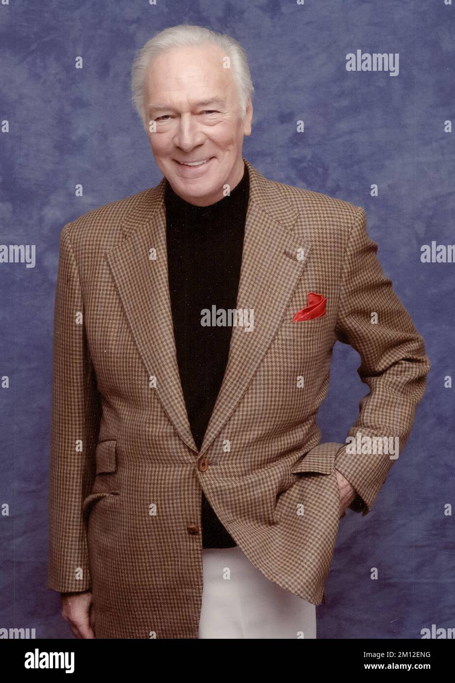 Retro celebrity portraits - Christopher Plummer, at a press conference ...