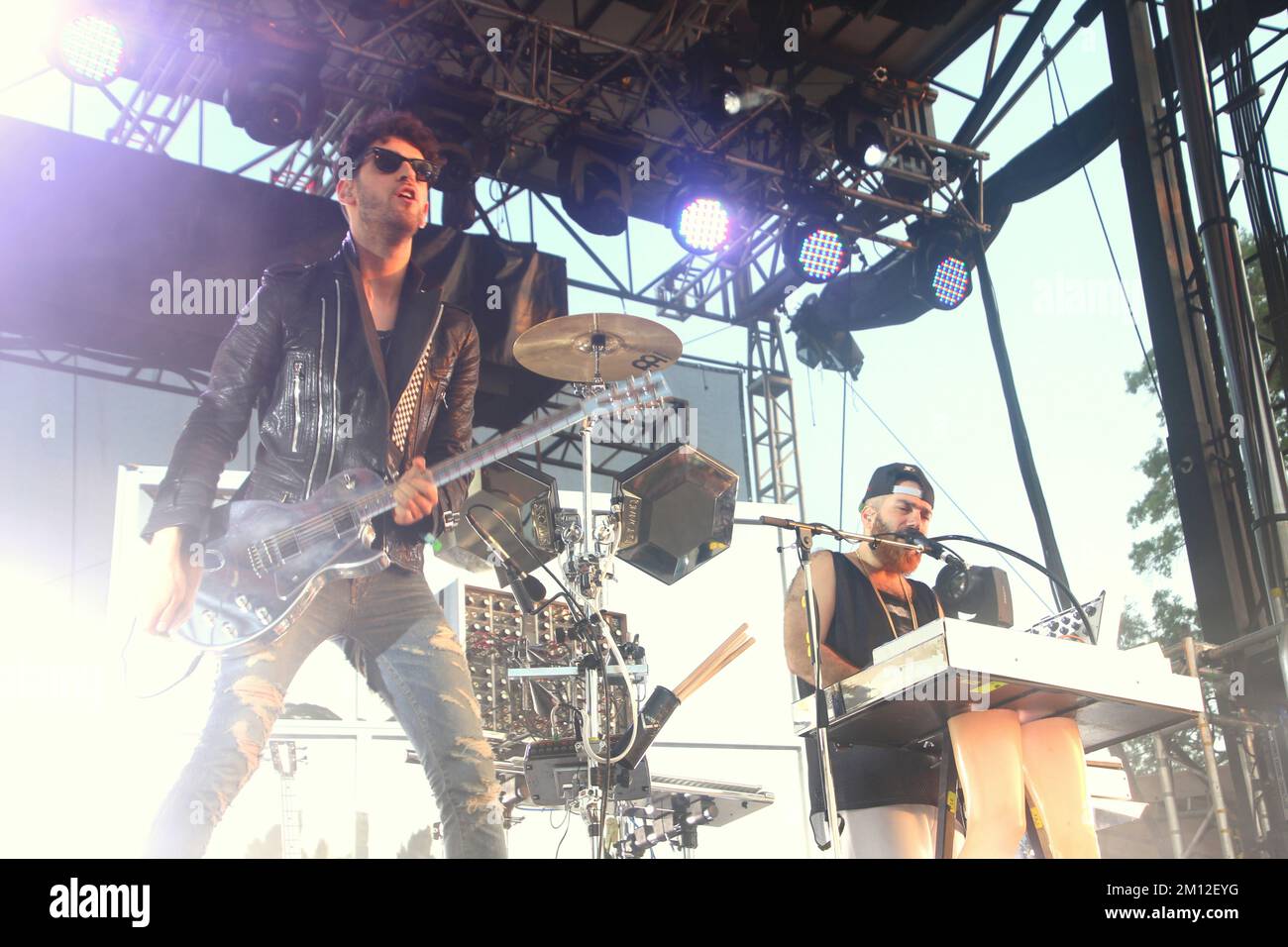 The Bonnaroo Music and Arts Festival - Chromeo in concert Stock Photo ...