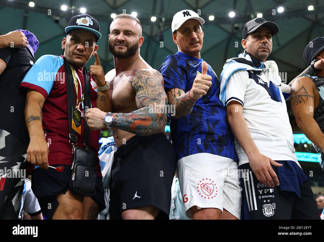 Doha, Qatar, 9th December 2022. Argentina fans during the FIFA World ...