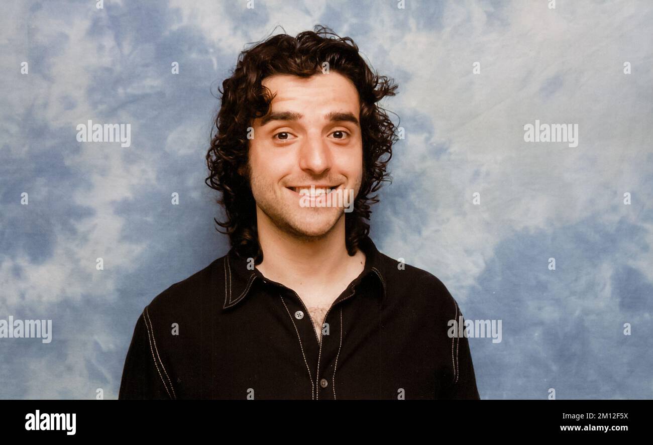 Retro celebrity portraits - David Krumholtz, at a press conference ...