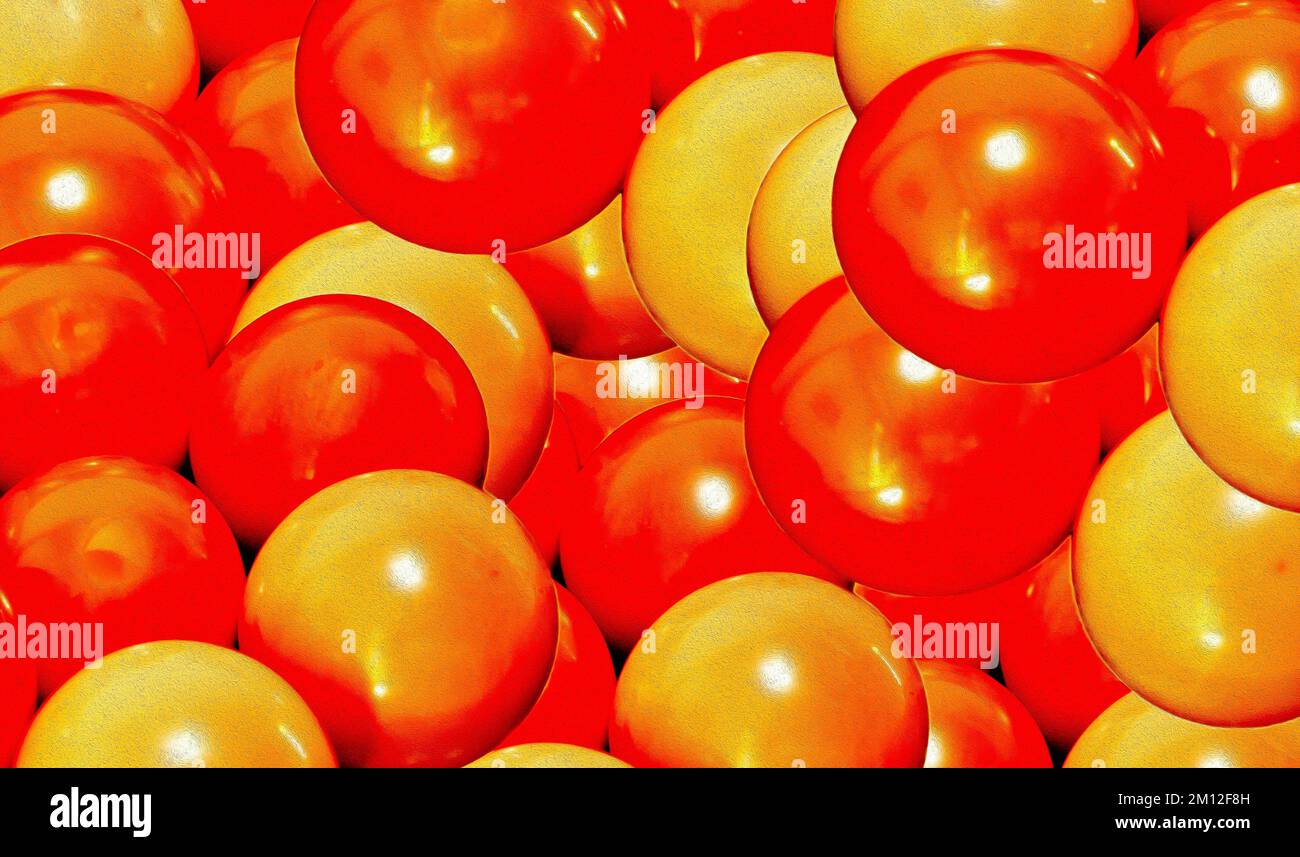 background of yellow and orange balloons Stock Photo - Alamy