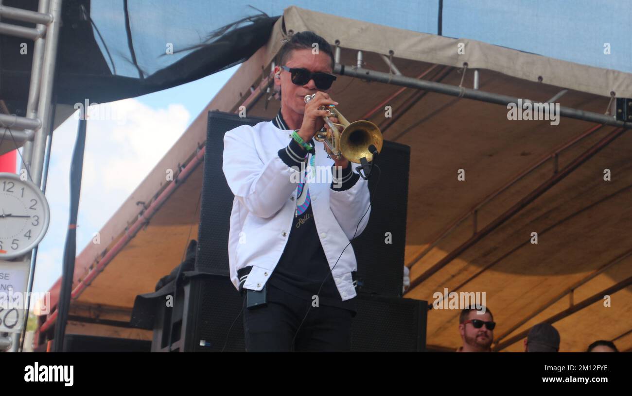 The Bonnaroo Music and Arts Festival - Capital Cities in concert Stock ...