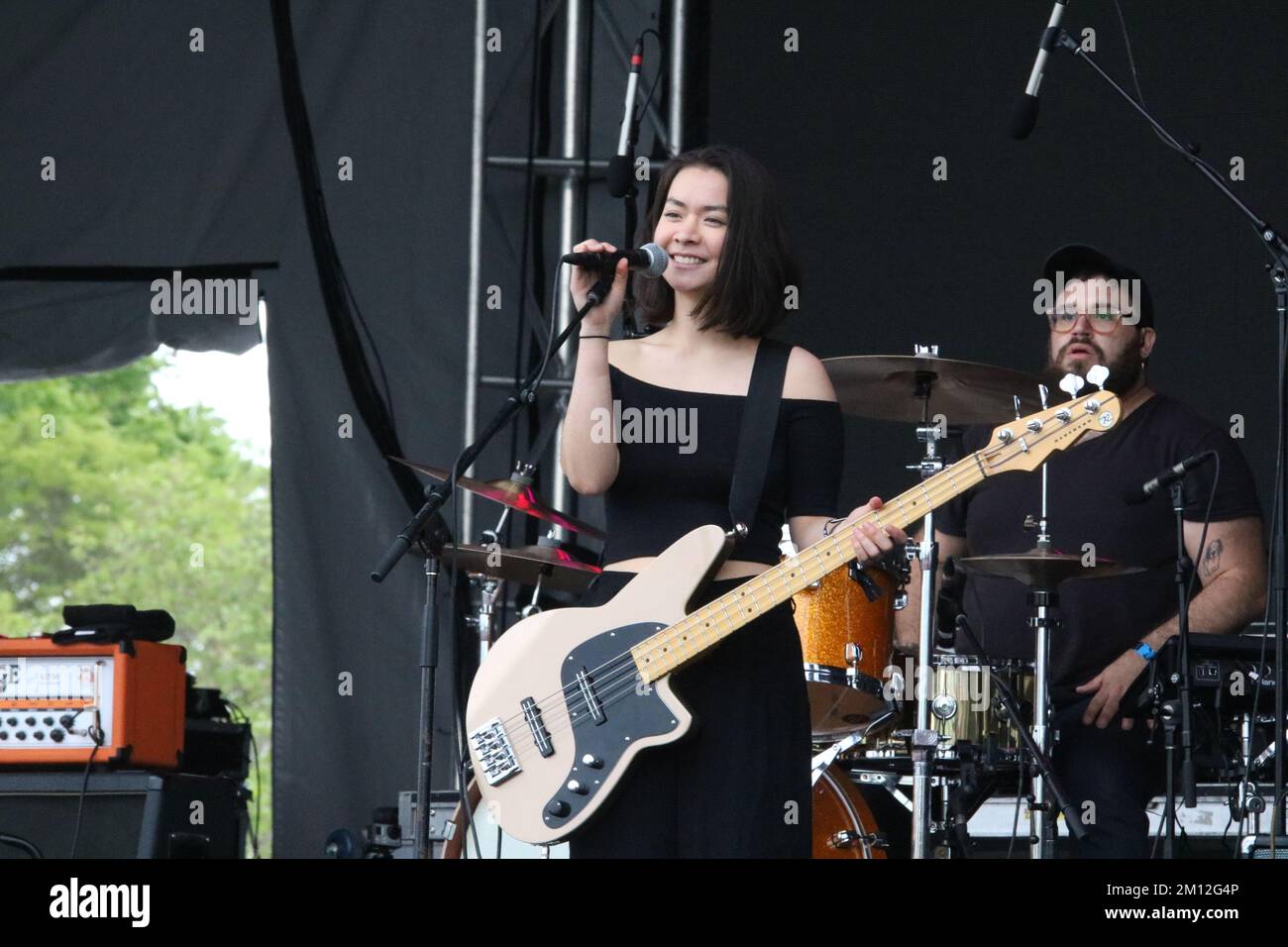 Boston Calling - Mitski in concert Stock Photo - Alamy