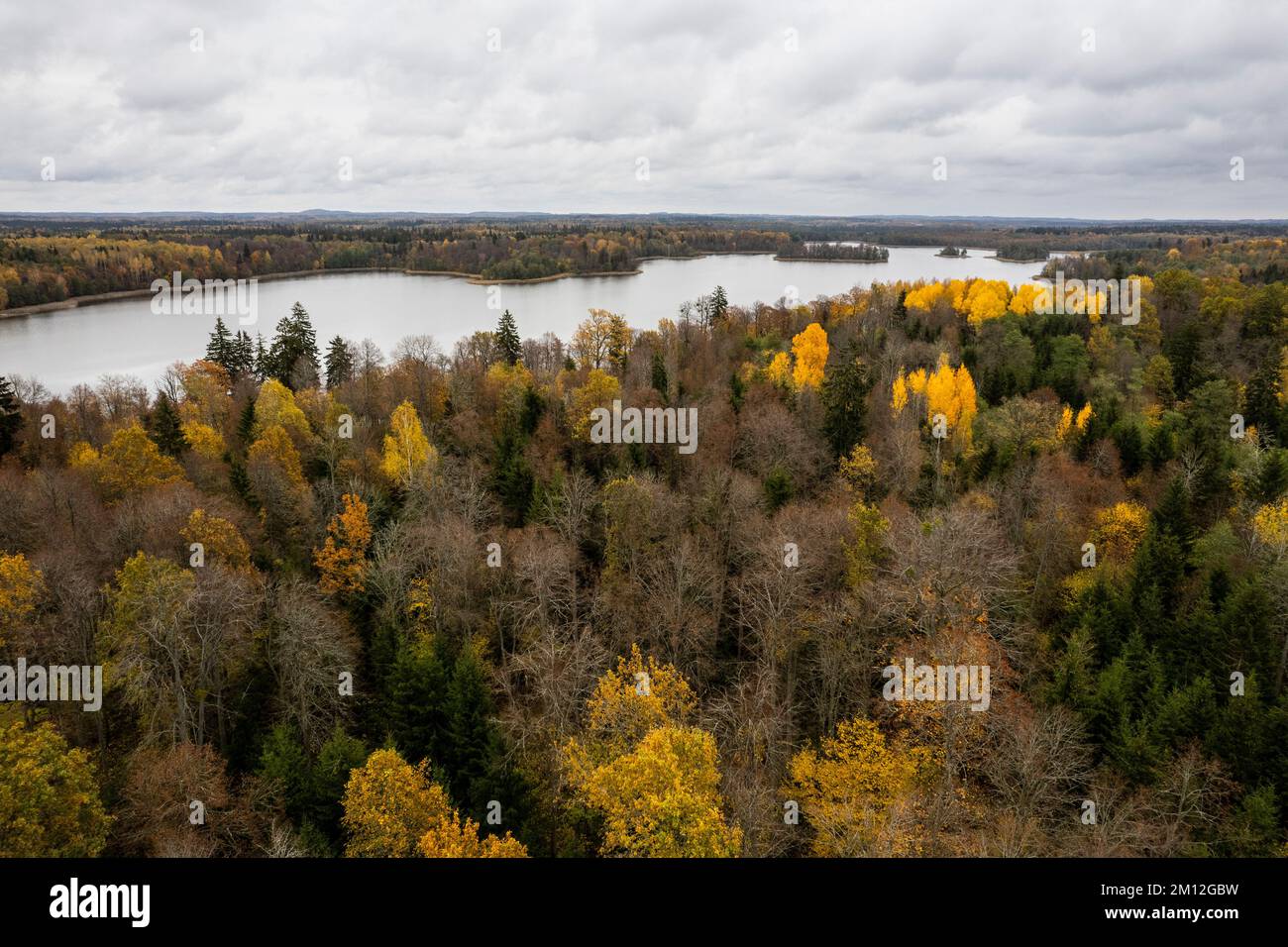 The land of the great masurian lakes pilwag lake hi-res stock ...