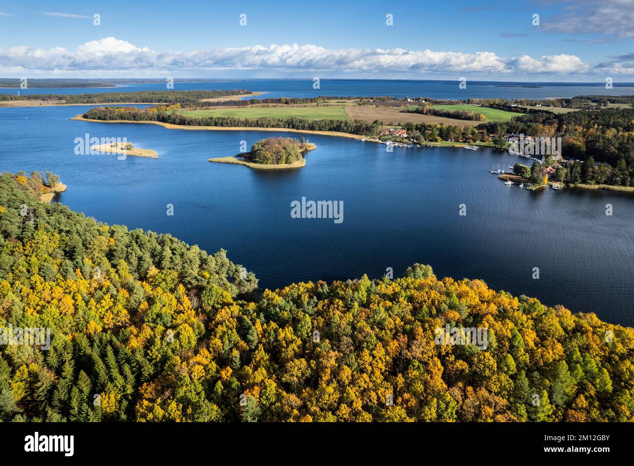 The land of the great masurian lakes mikolajskie lake hi-res stock ...