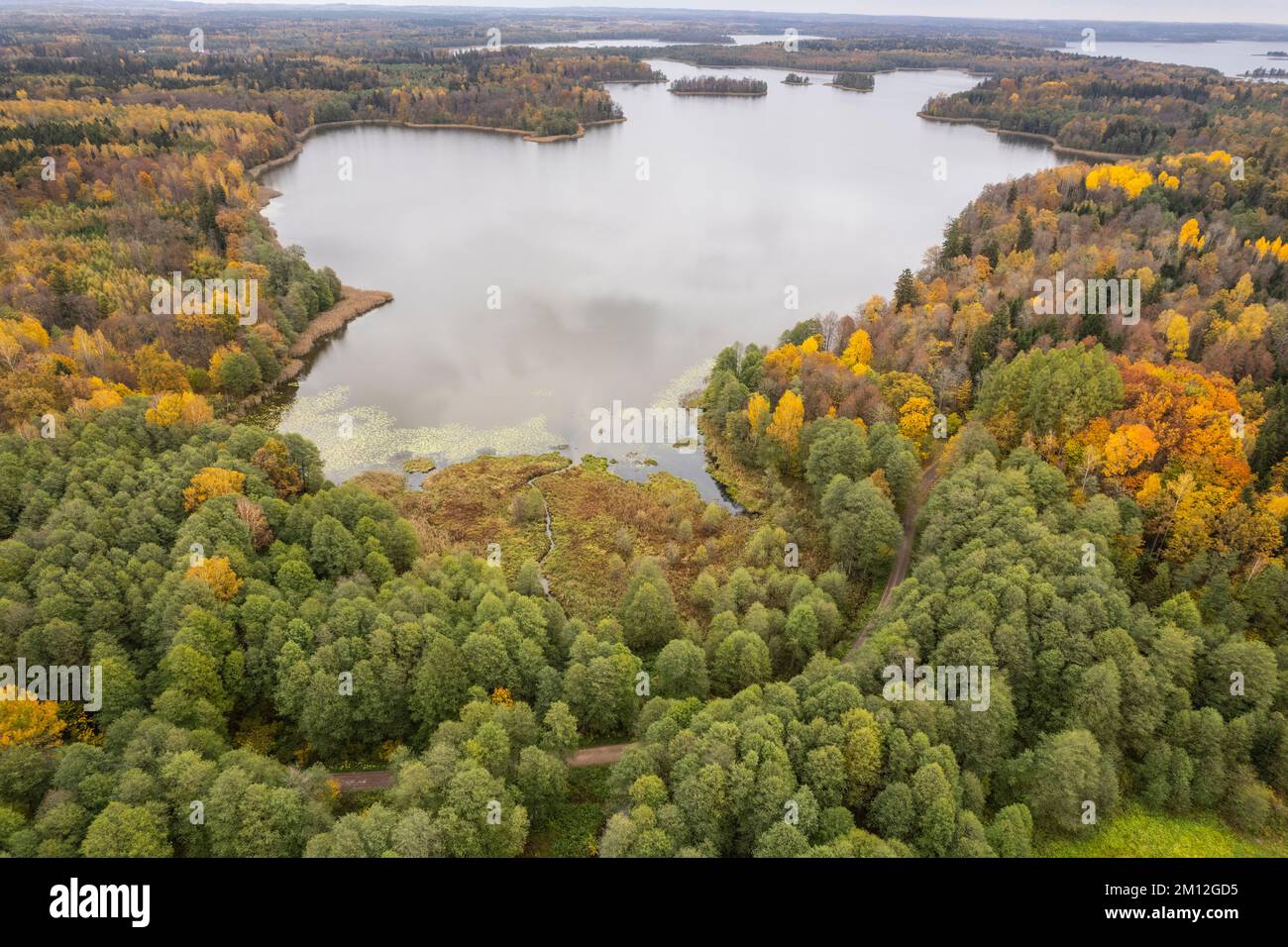 The land of the great masurian lakes pilwag lake hi-res stock ...