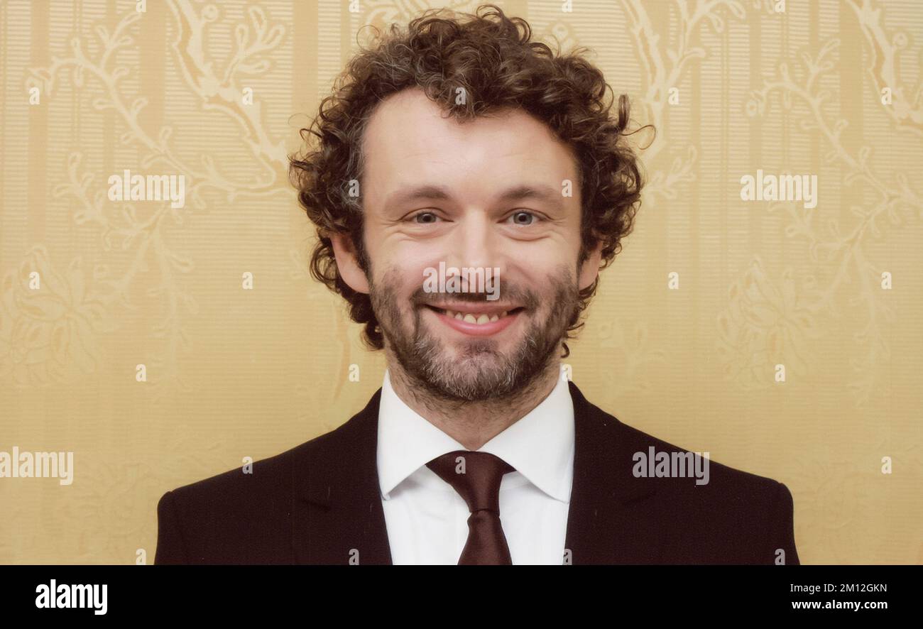Retro celebrity portraits - Michael Sheen, at a press conference event ...