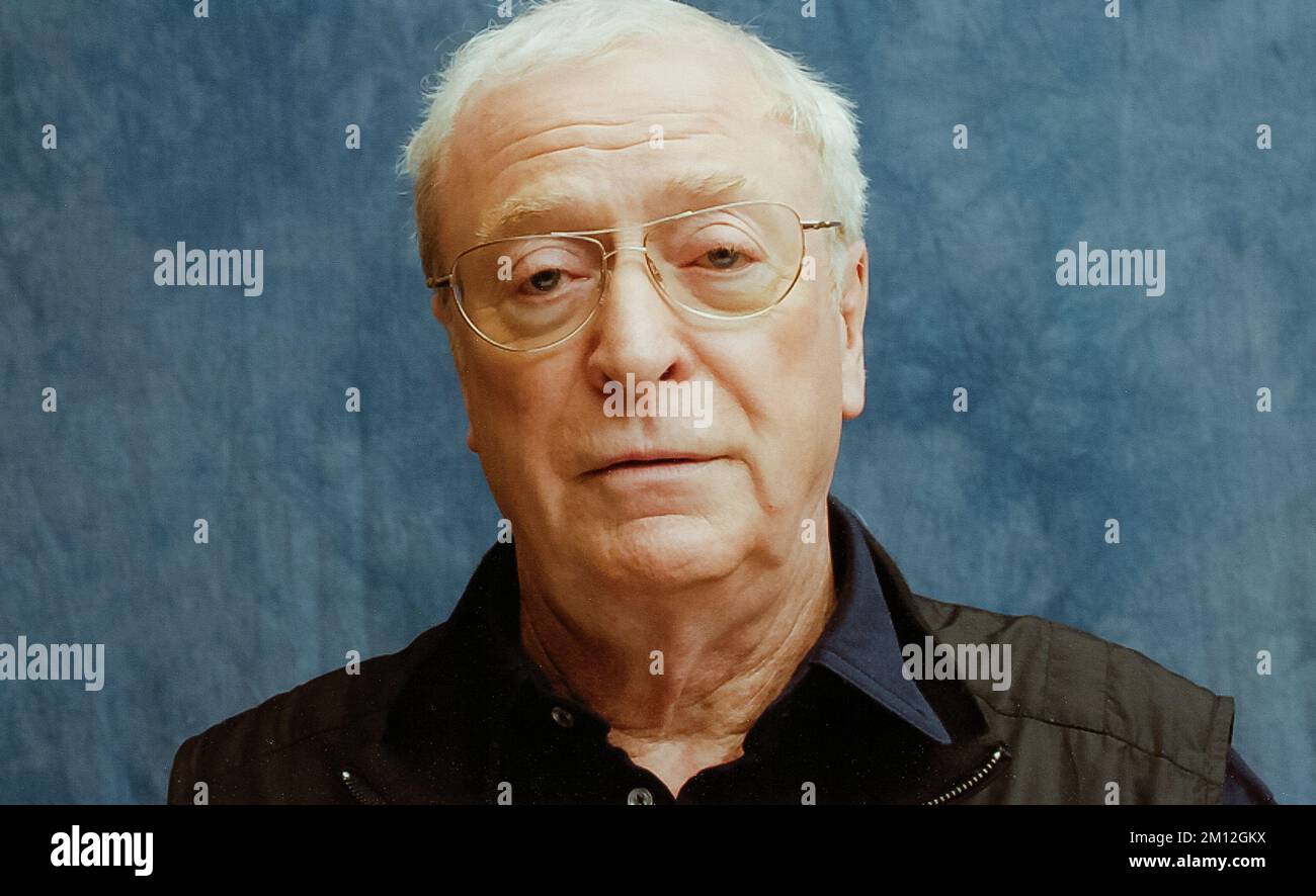 Retro celebrity portraits - Michael Caine, at a press conference event ...