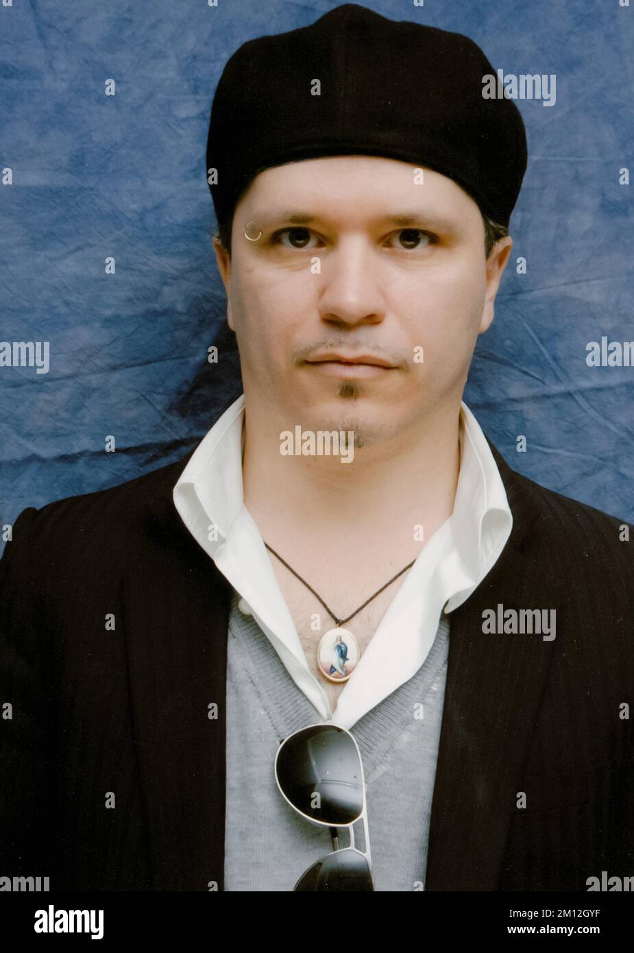 Retro celebrity portraits - Olivier Dahan, at a press conference event ...