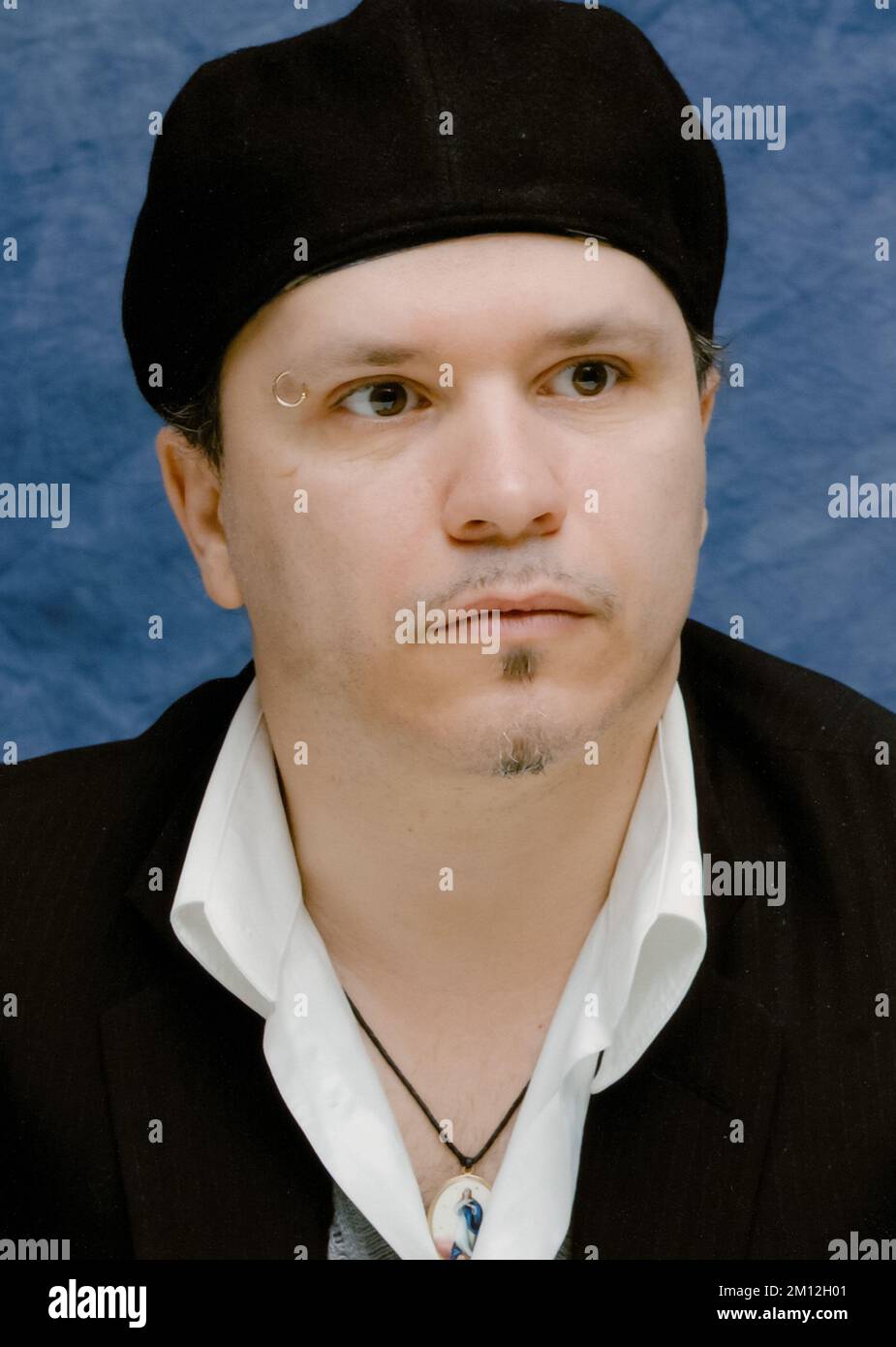 Retro celebrity portraits - Olivier Dahan, at a press conference event ...