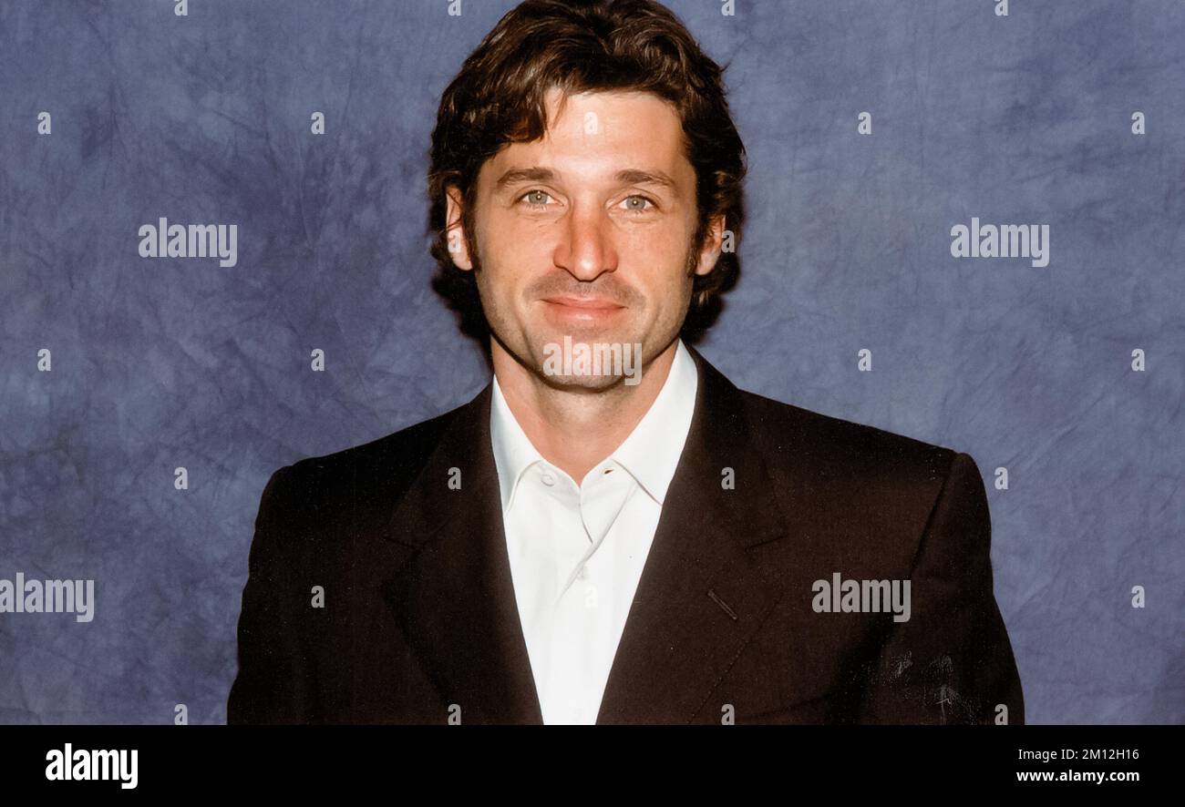 Retro celebrity portraits - Patrick Dempsey, at a press conference ...
