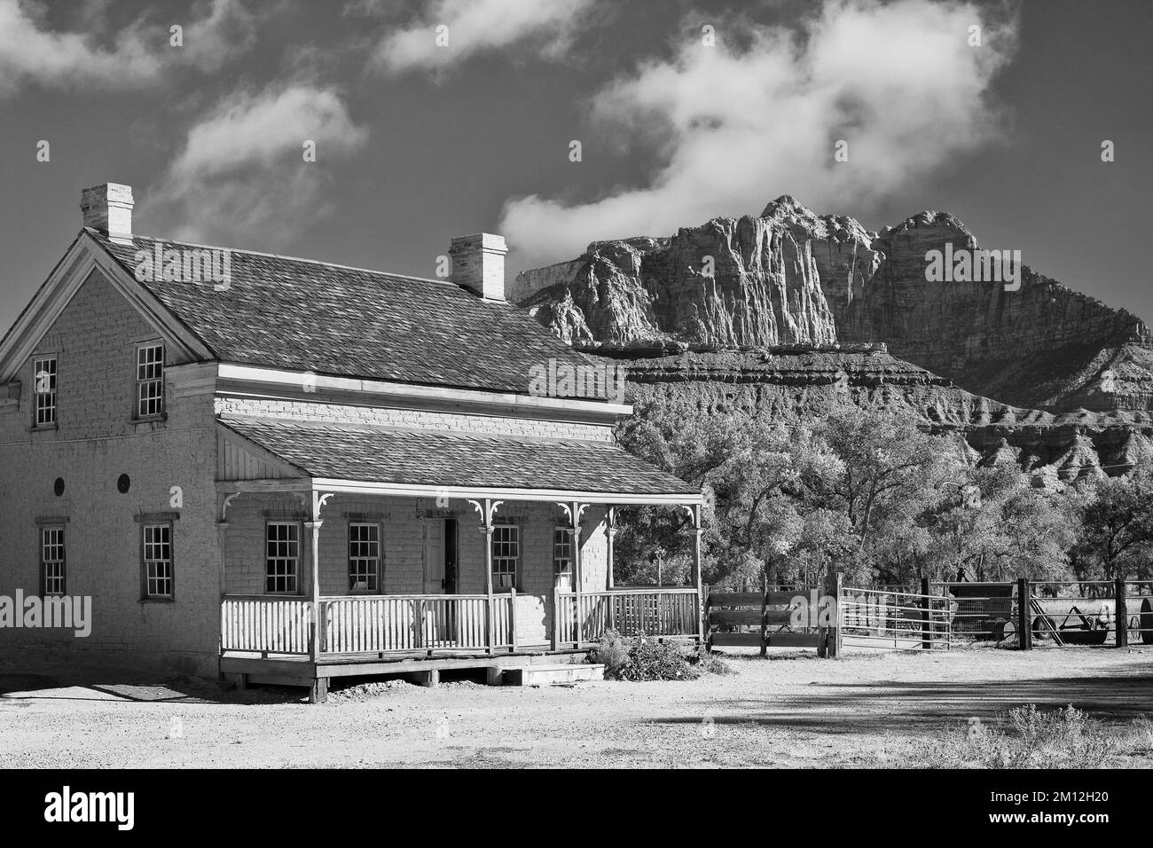 Alonzo H. Russell Home (built 1862) at Grafton Ghost Town near Zion ...