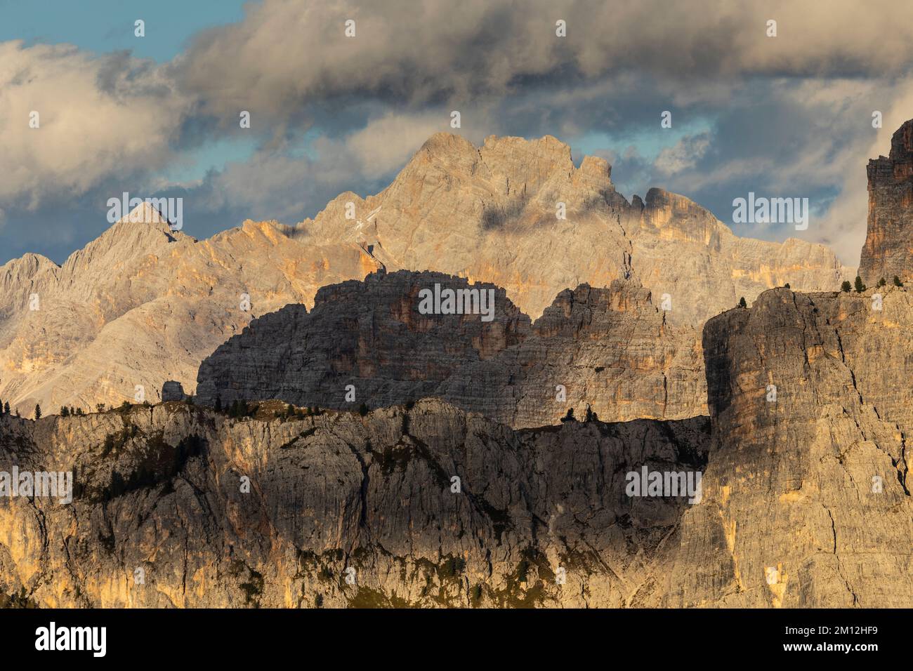 Europe, Italy, Alps, Dolomites, Belluno, View from Giau Pass Stock ...