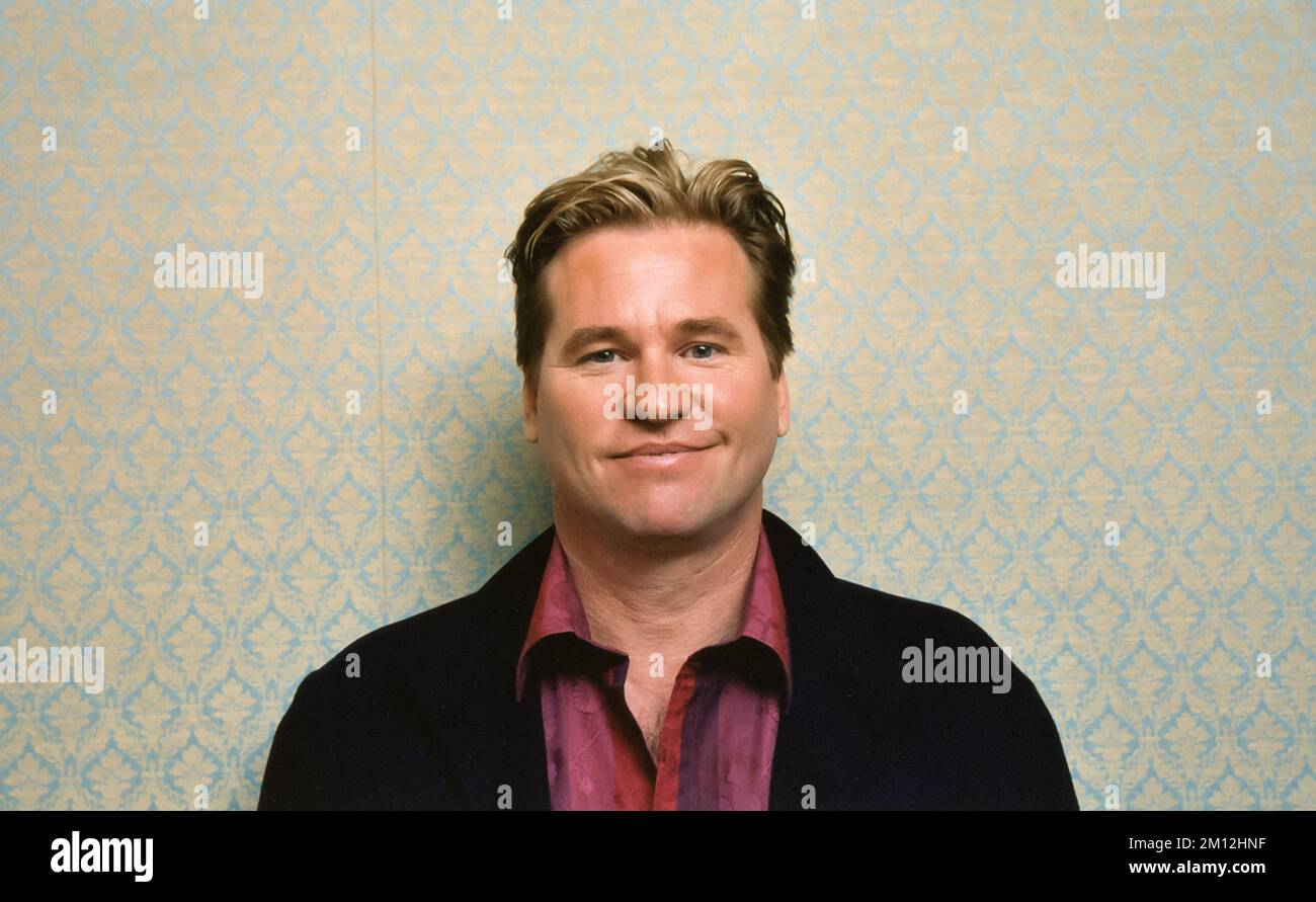 Retro celebrity portraits - Val Kilmer, at a press conference event ...