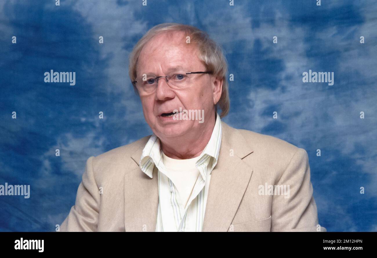 Retro celebrity portraits - Wolfgang Petersen, at a press conference ...